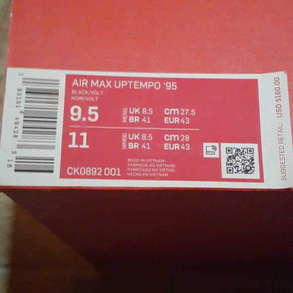 Nike | Shoes | Nike Air Max Air Max Uptempo 95 | Poshmark